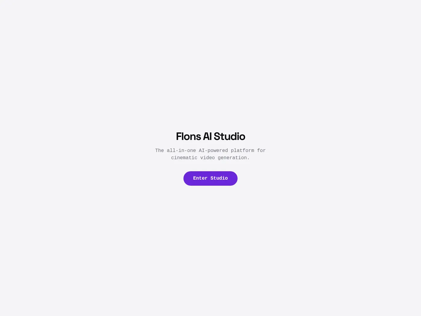 Flons AI Studio