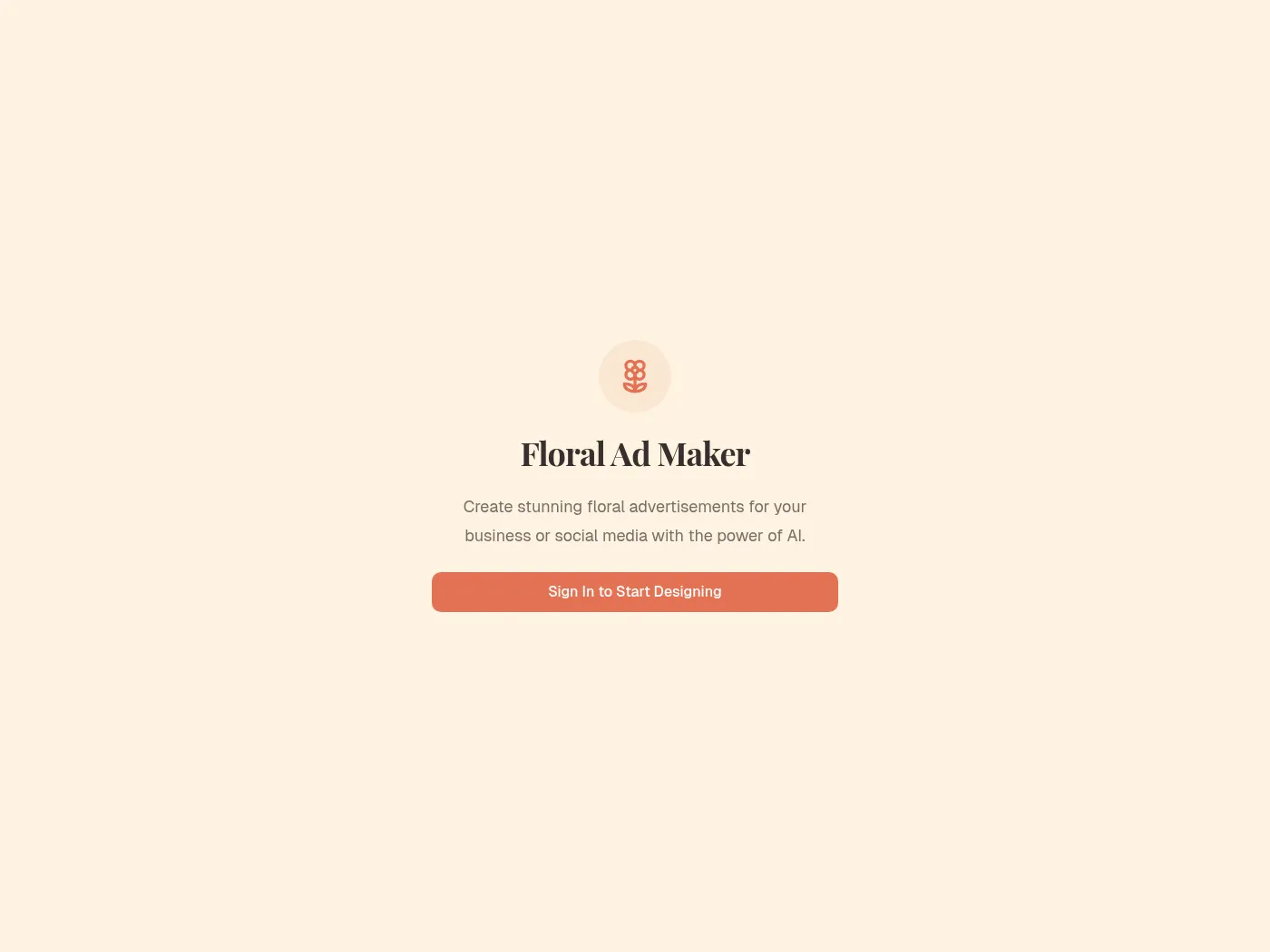 Floral Ad Maker