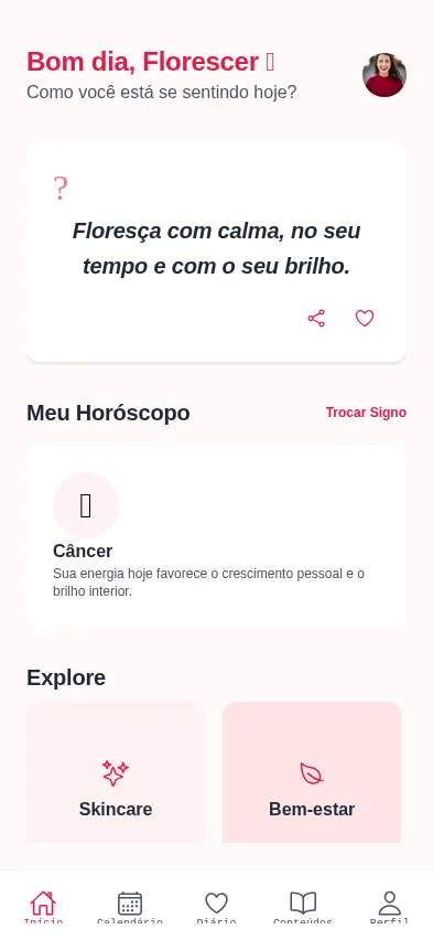 Florescer diário App