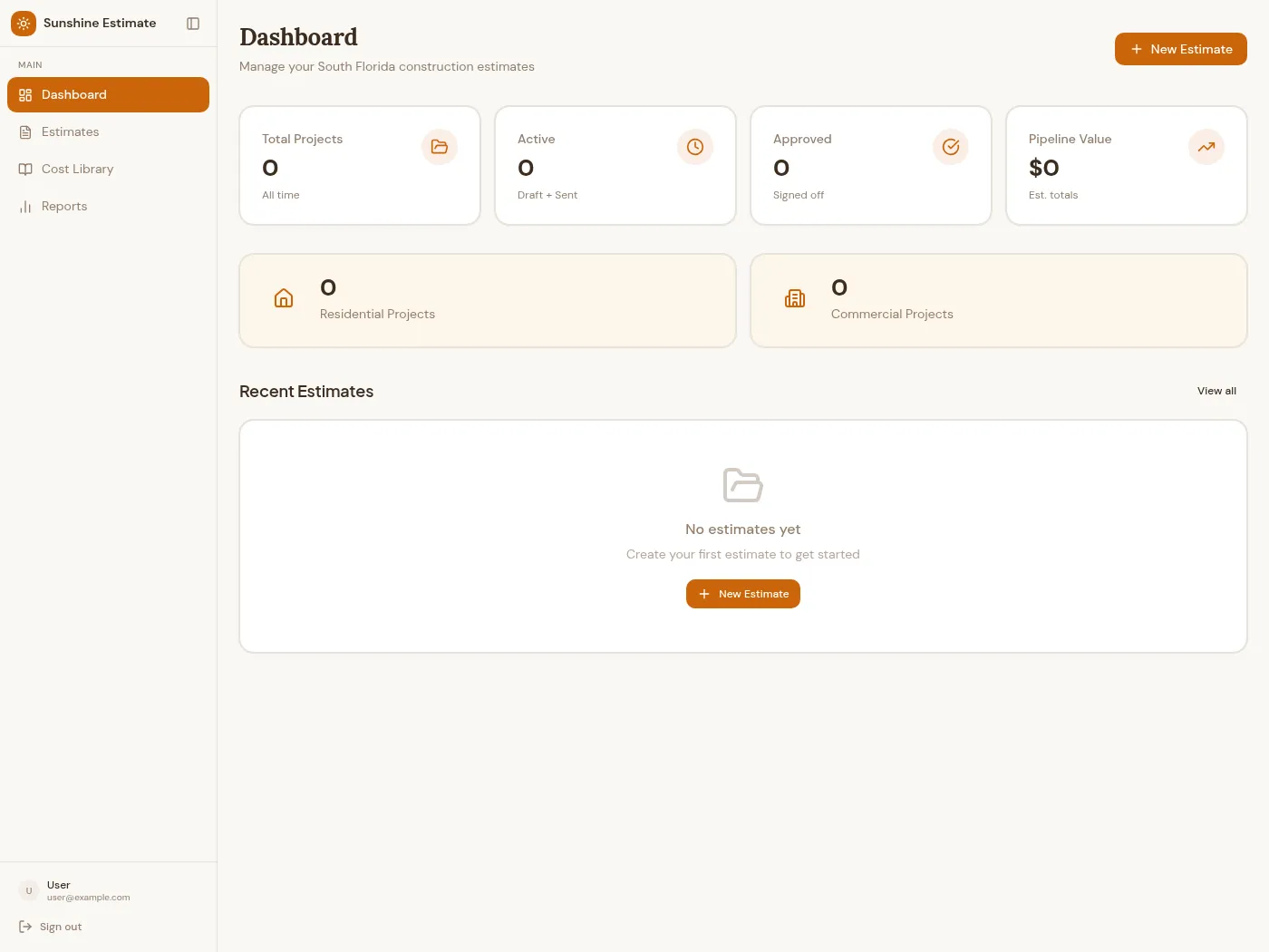 Sunshine Estimate Suite