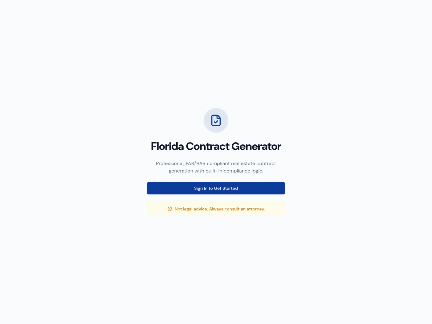 Florida Contract Generator