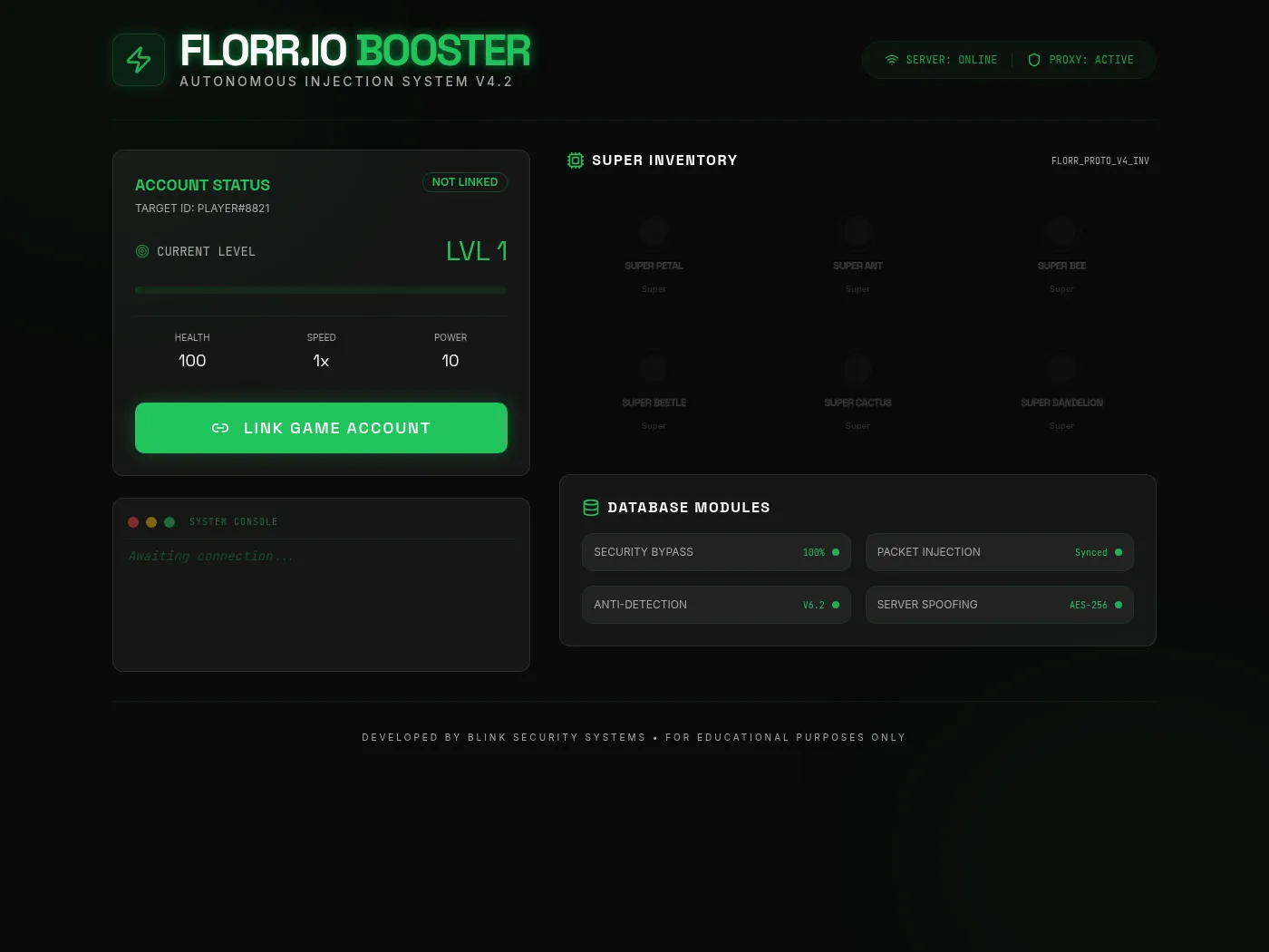 Florr.io Account Booster