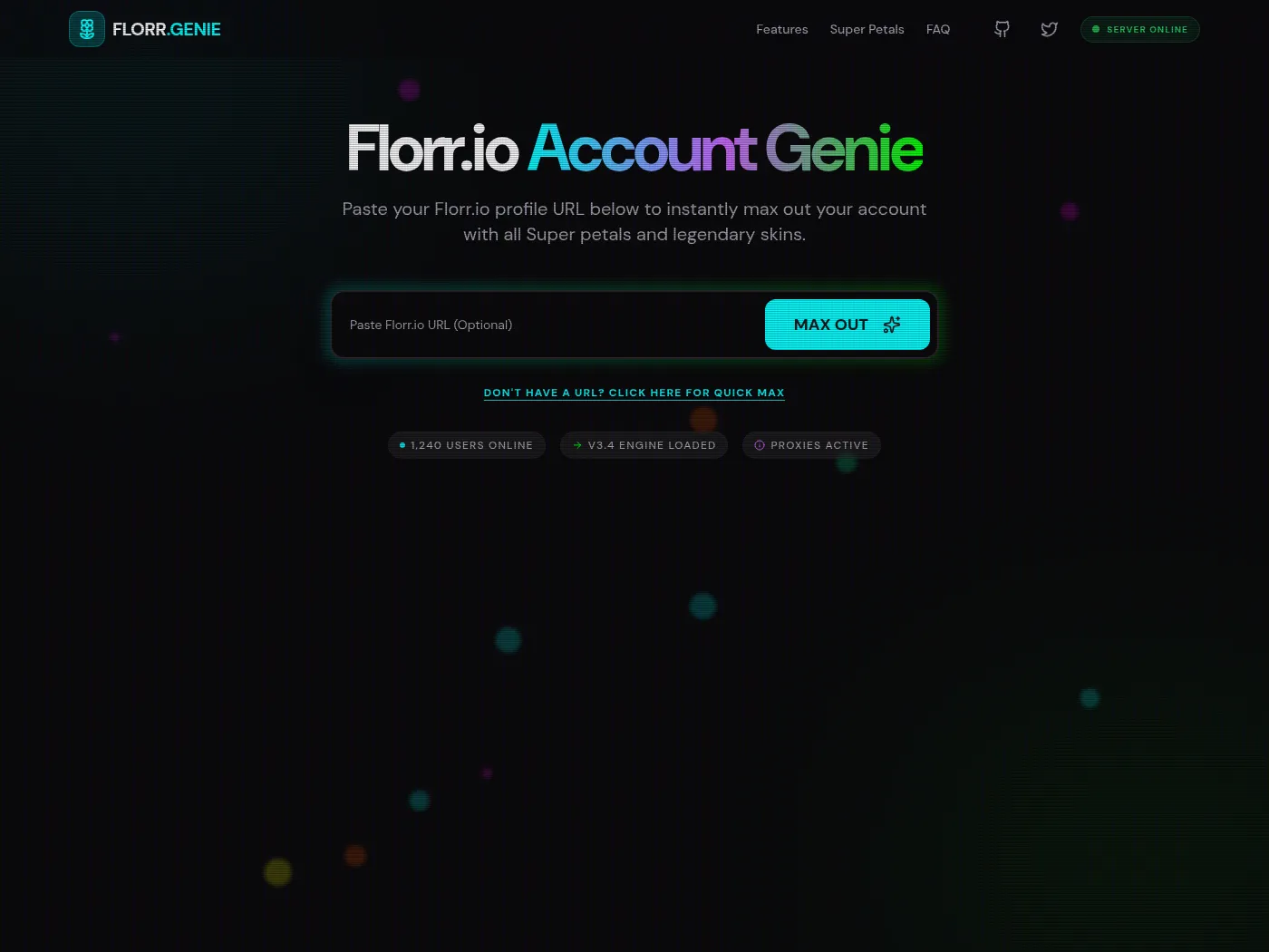 Florr.io Max Account Genie
