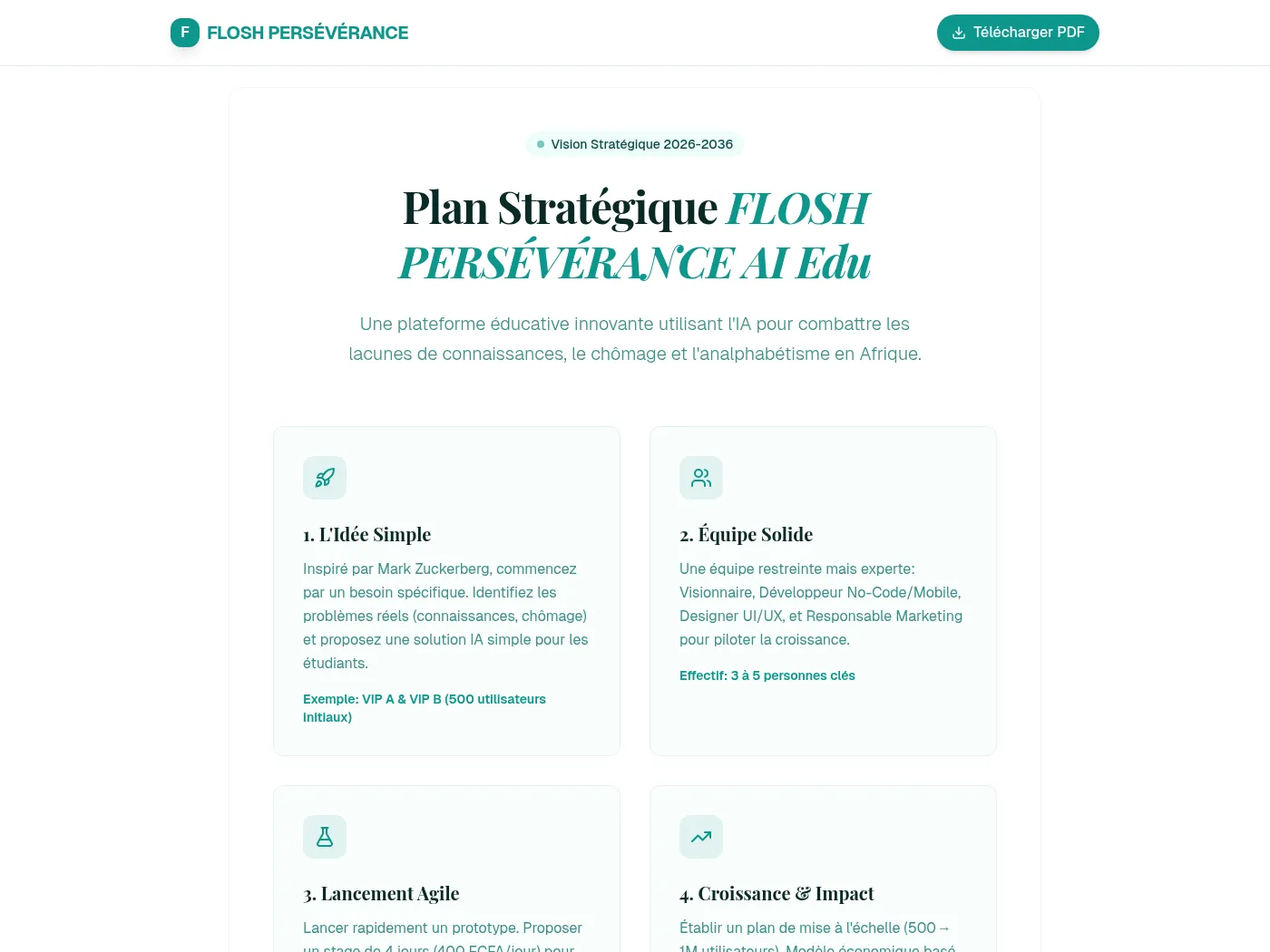 Flosh Persévérance AI Edu