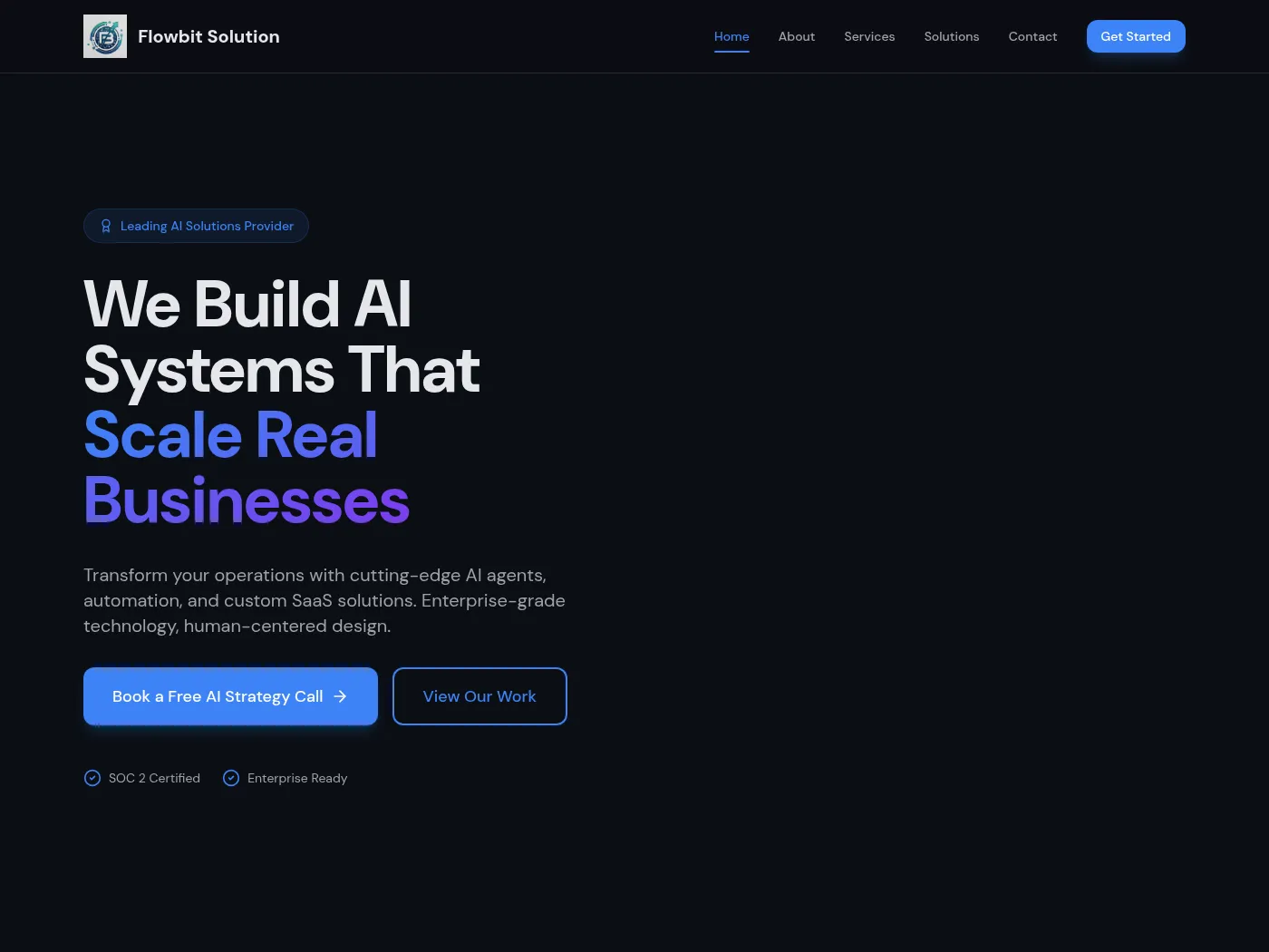 Flowbit Solution Web UI