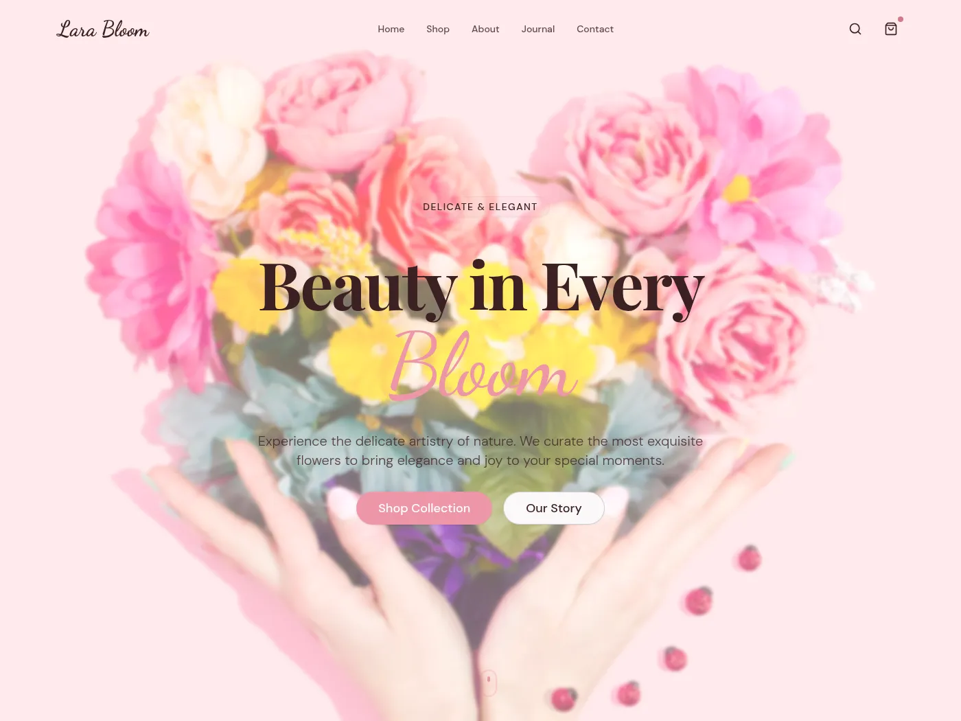 Flower House E-commerce Landing Page (Remix)