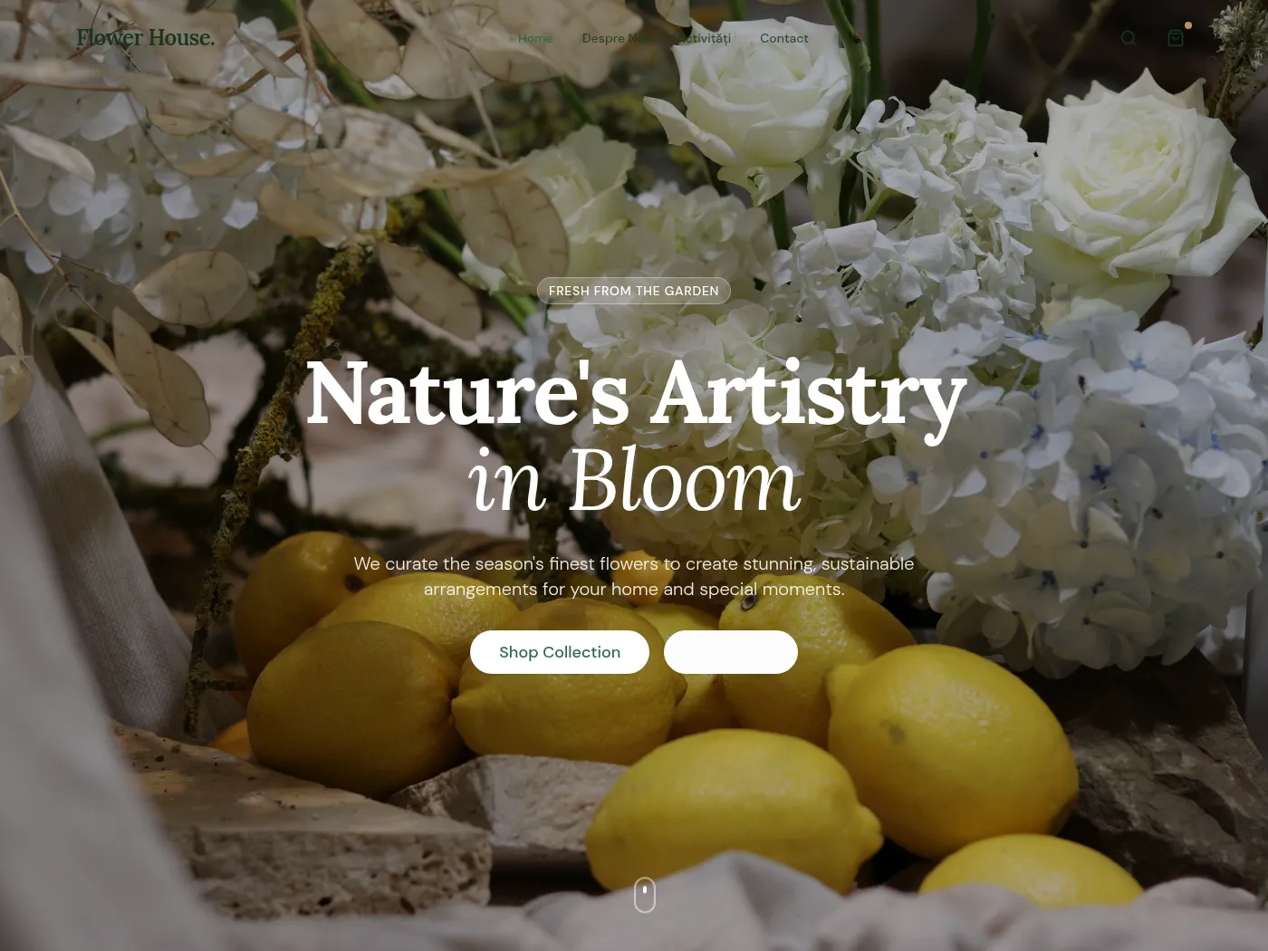 Flower House E-commerce Landing Page (Remix)