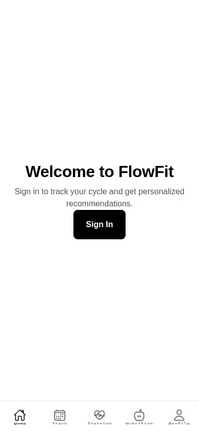 FlowFit Cycle Tracker