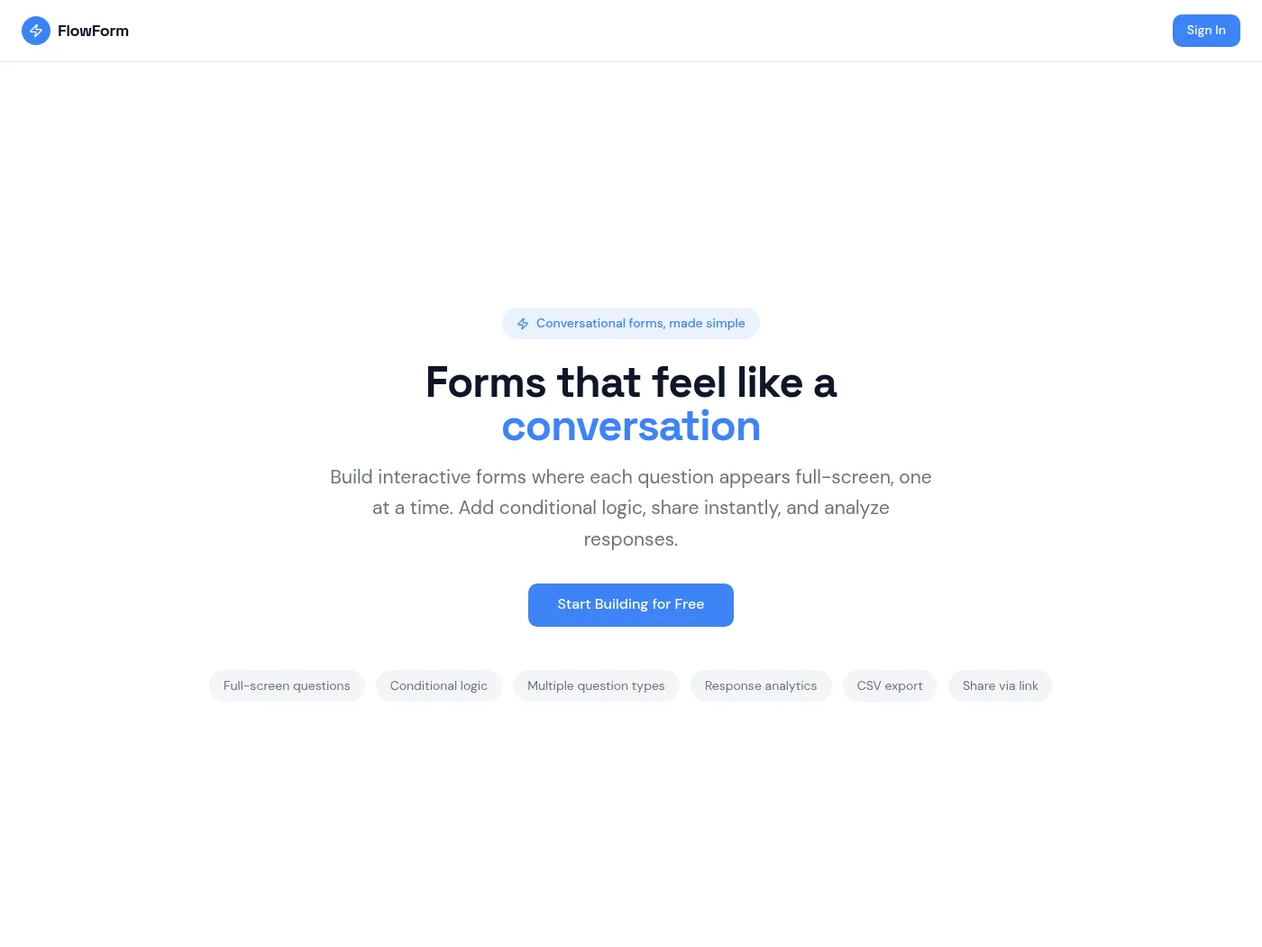 FlowForm Builder