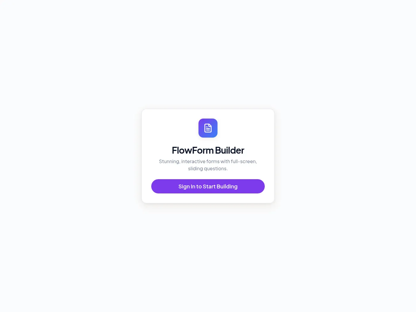 FlowForm Builder