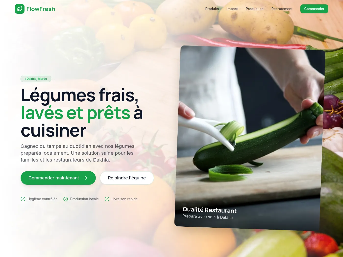 FlowFresh Investor Landing