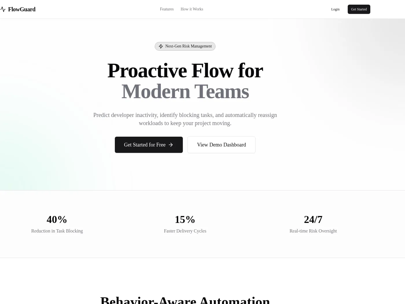 FlowGuard Dashboard