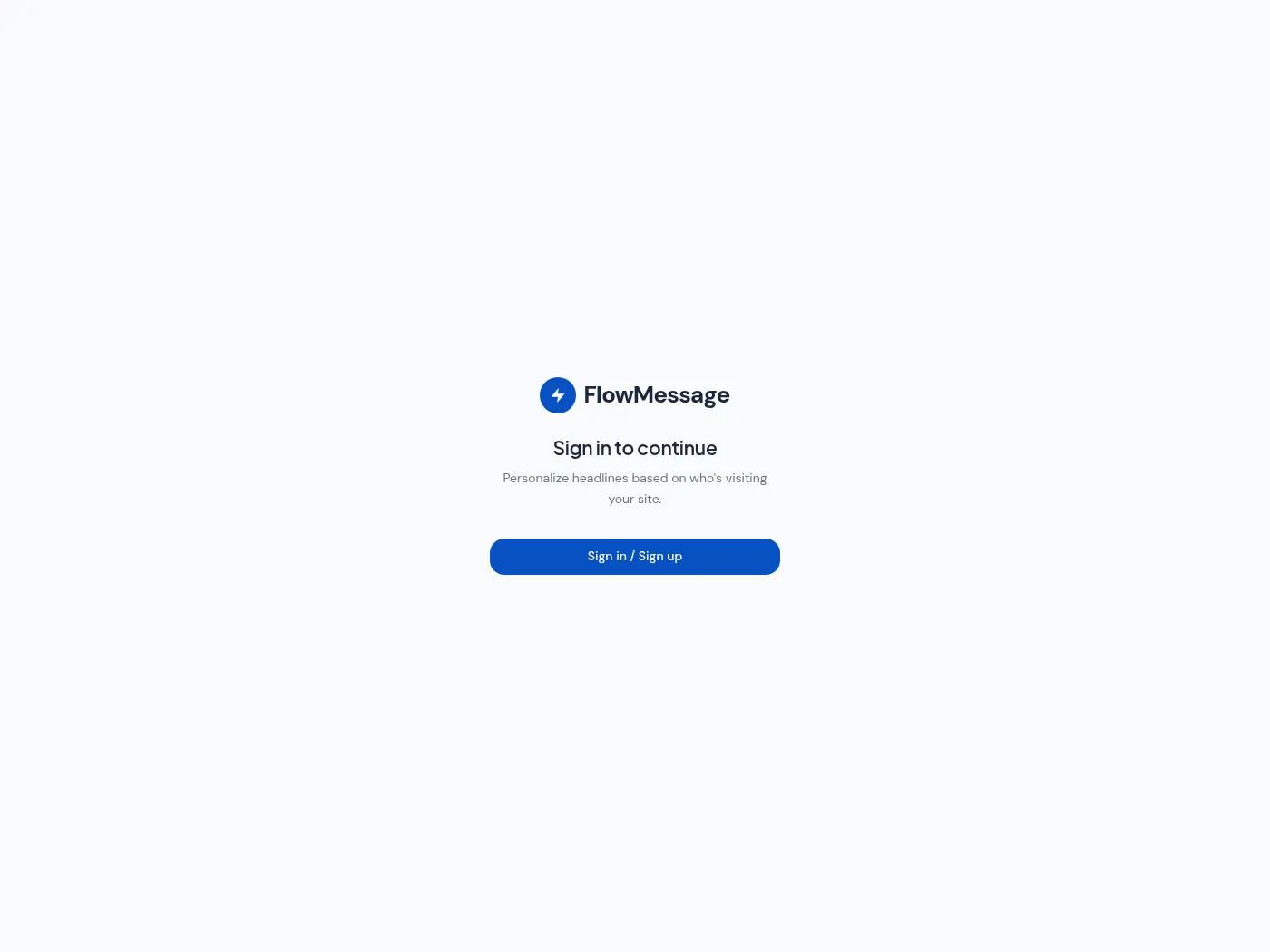 FlowMessage MVP