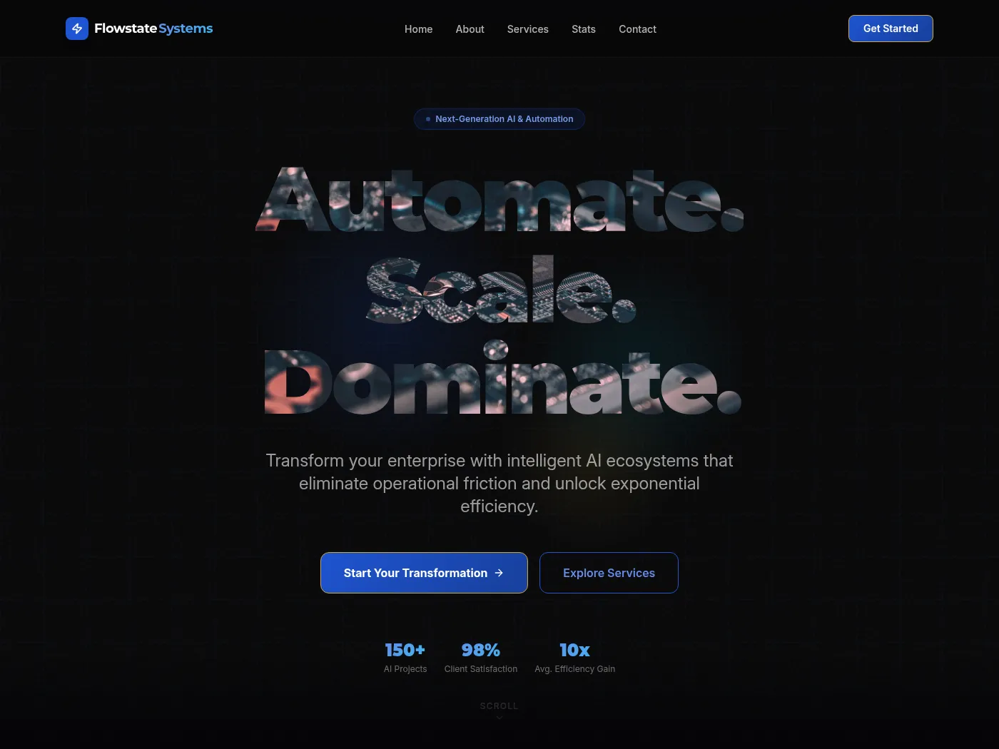 Flowstate Systems Landing