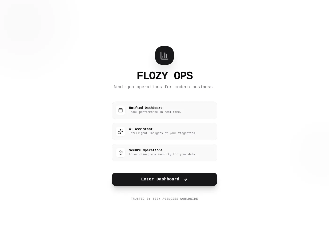 Flozy Ops Dashboard