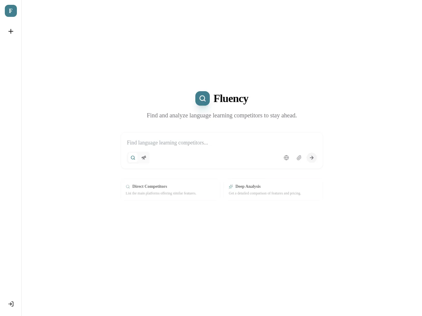 Fluency Competitor Finder