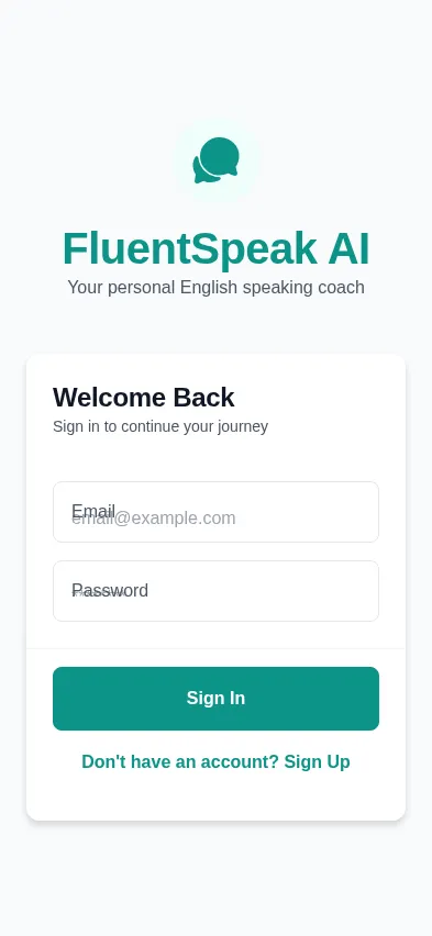 FluentSpeak AI Coach
