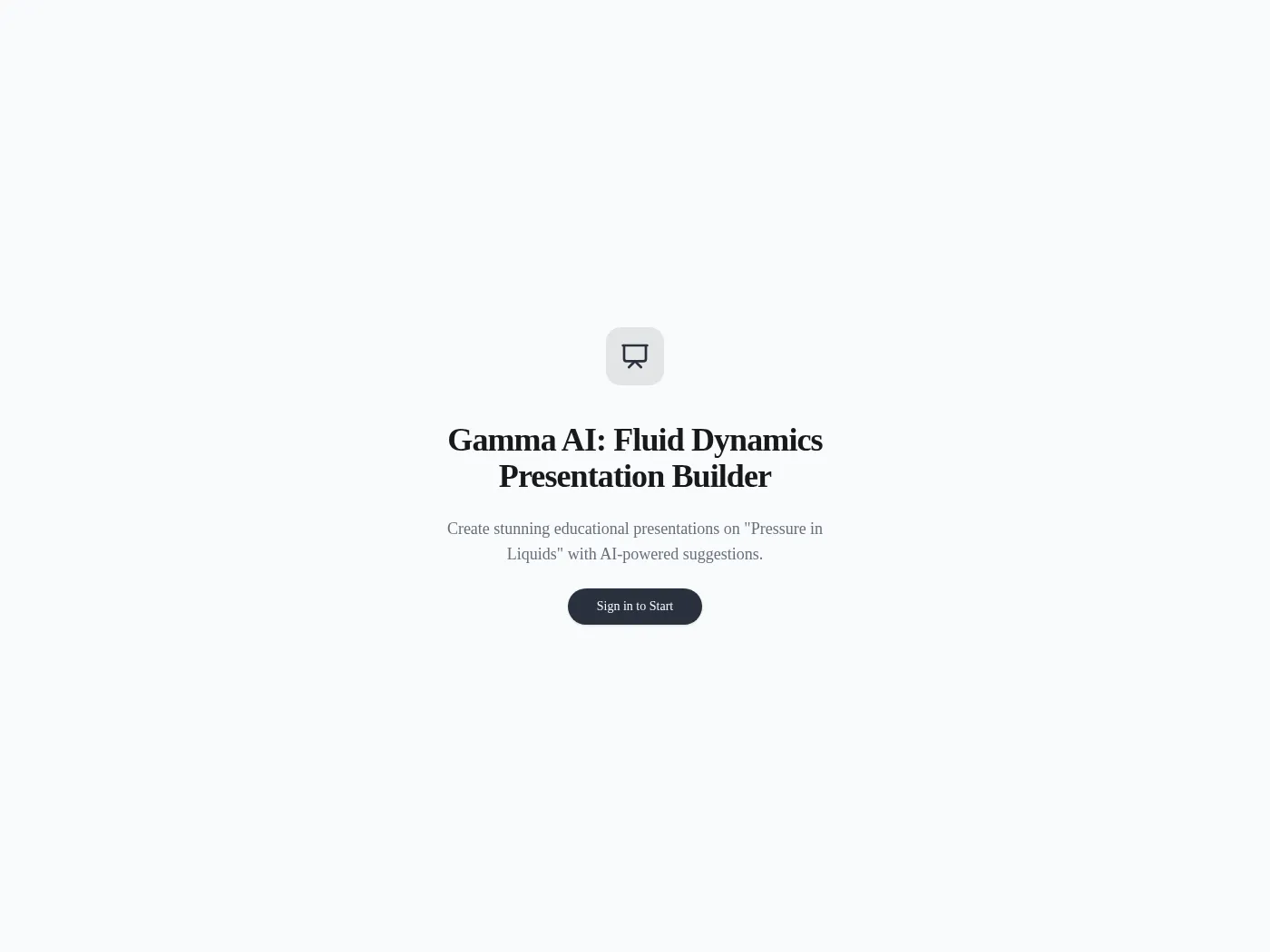 Fluid Pressure Slides