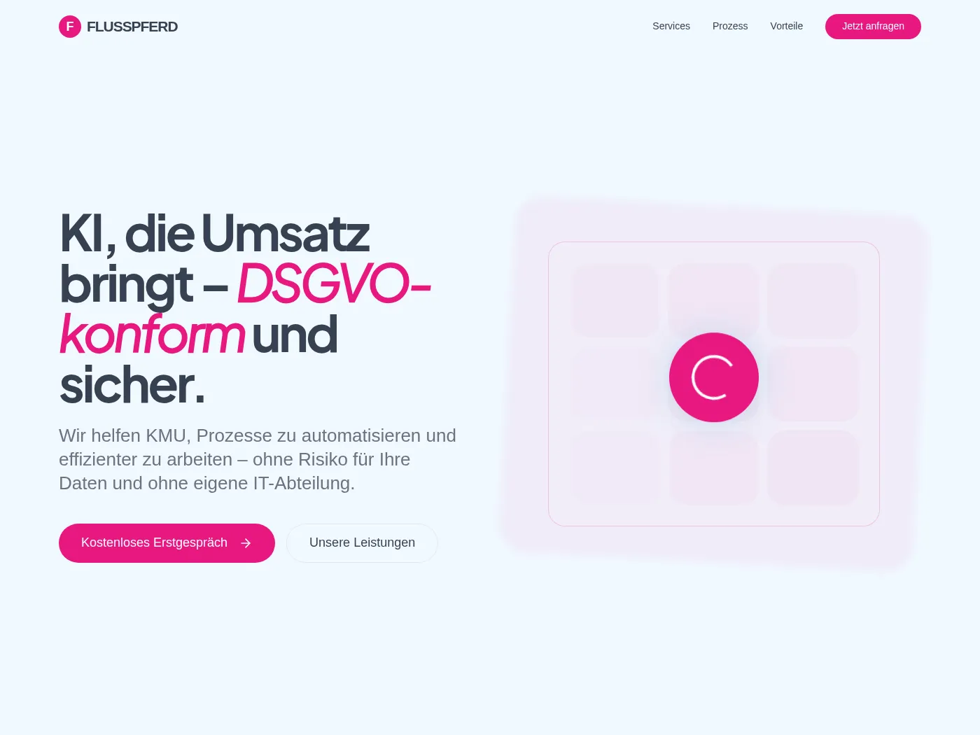 Flusspferd AI Consulting Site