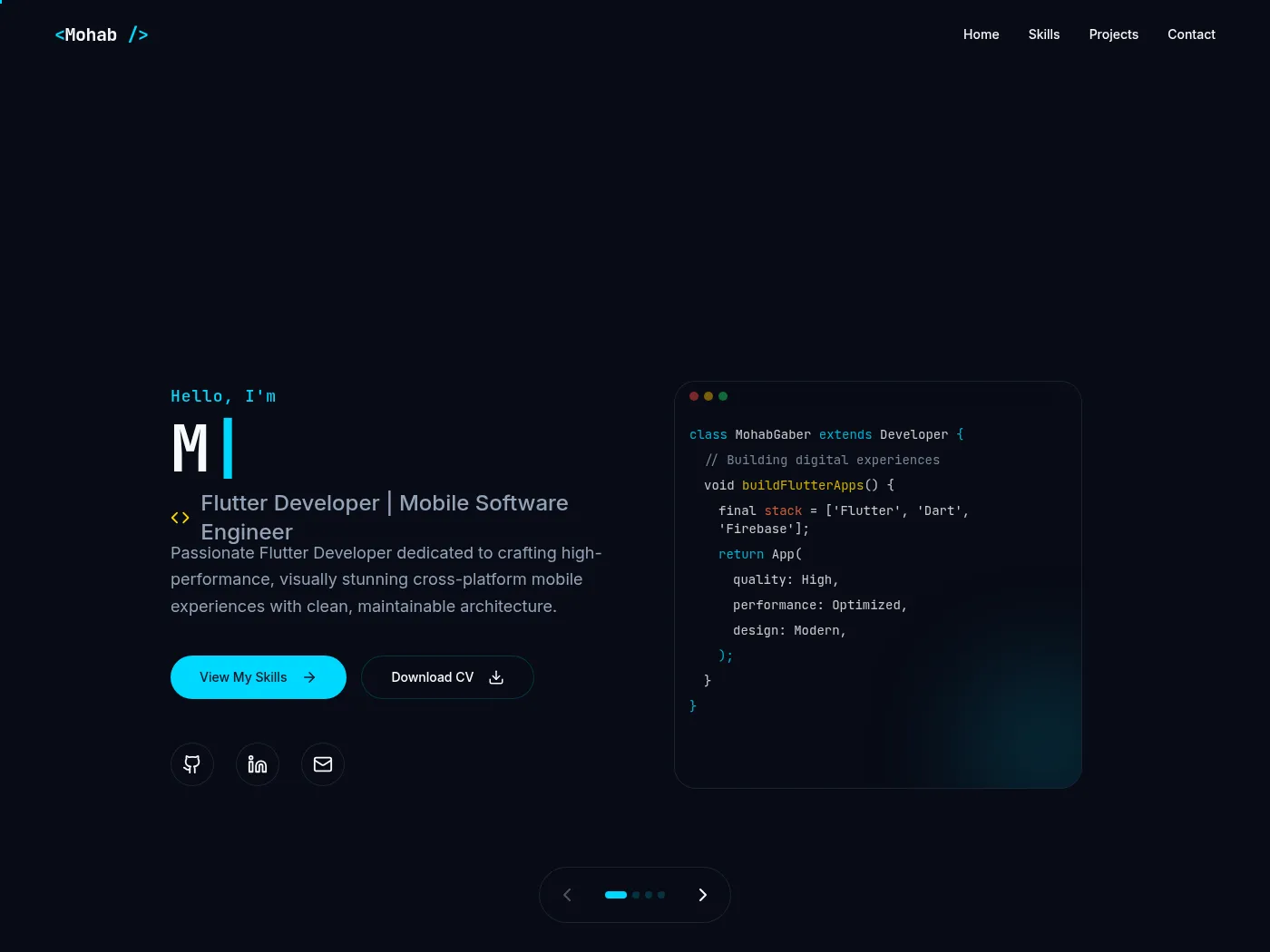 Flutter Dev Portfolio
