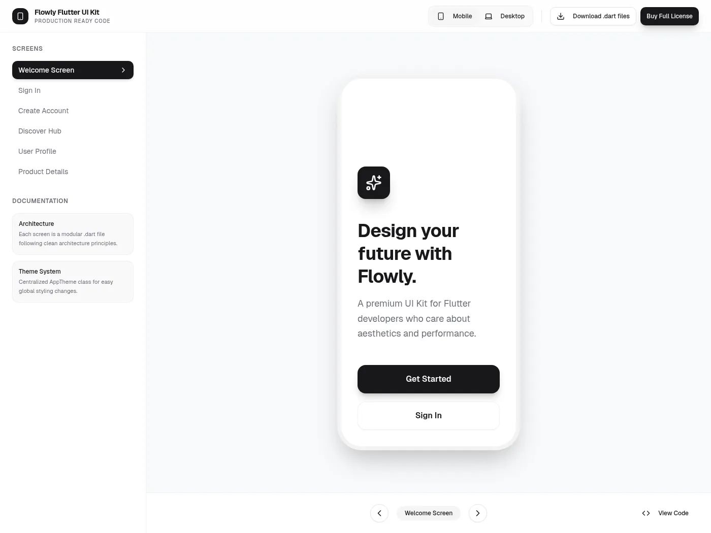 Flowly Flutter UI Kit