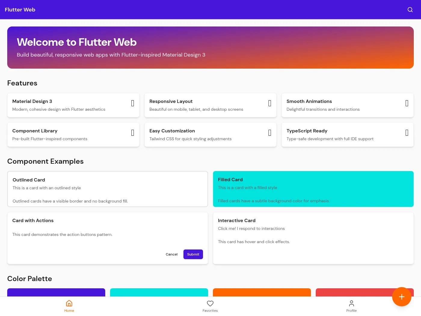 Flutter Web Starter