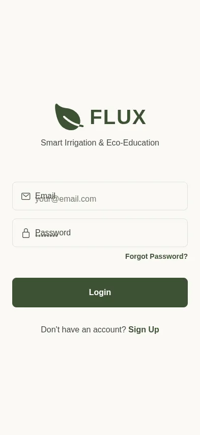 Flux Eco-Irrigation App
