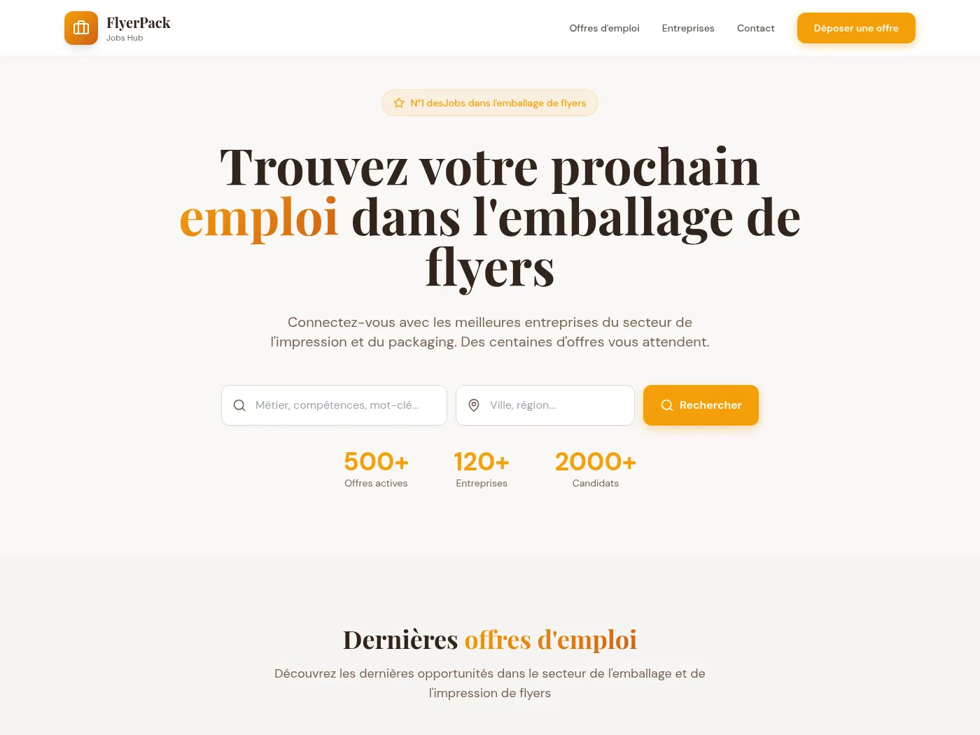 FlyerPack Jobs Hub