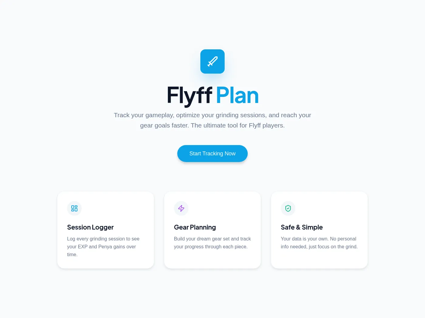 Flyff Game Plan Tracker