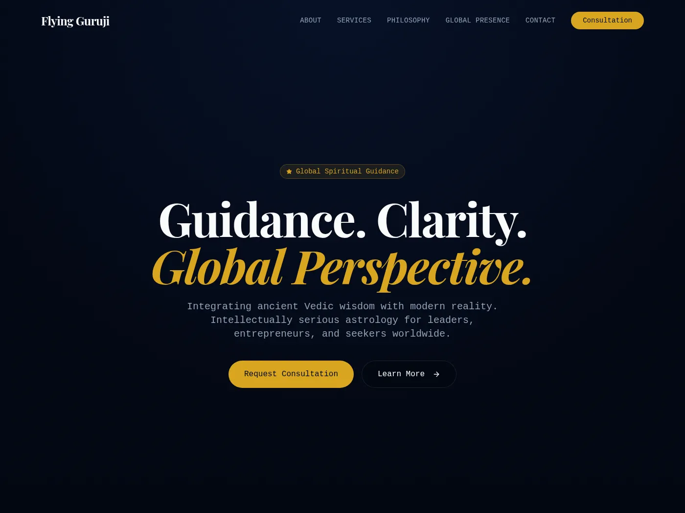 Flying Guruji Web Presence