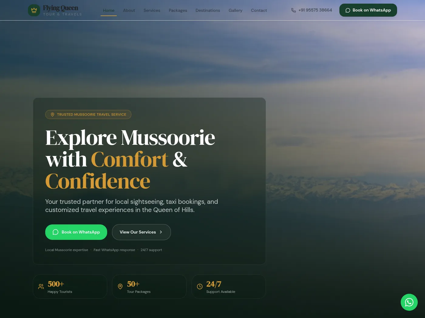 Flying Queen Travel Site