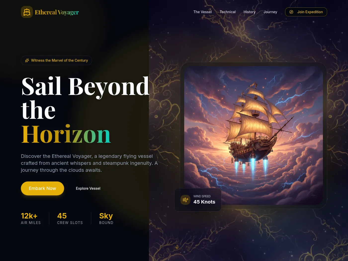 Flying Ship Website