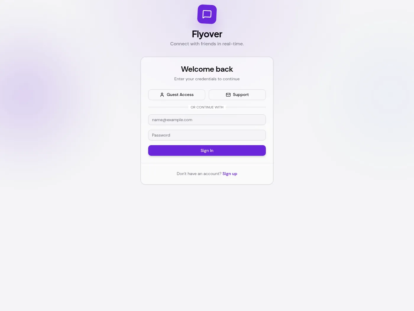 Flyover Messaging App