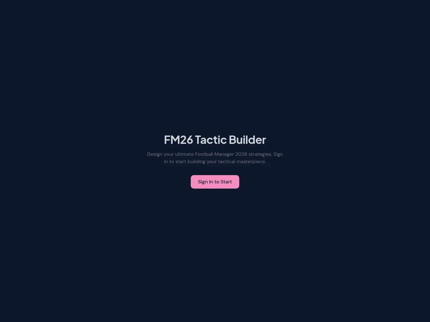 FM26 Tactic Builder