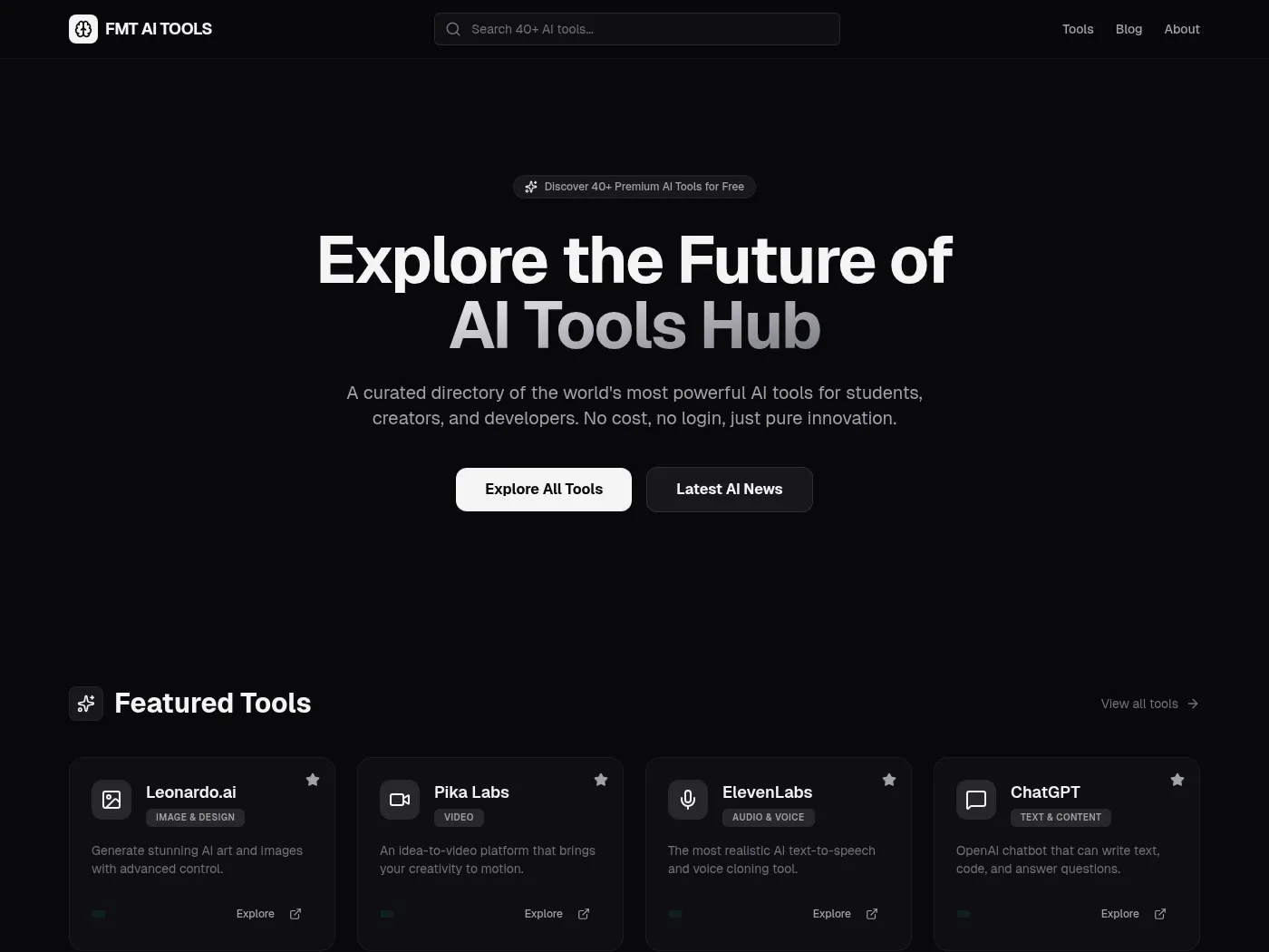 FMT AI Tools Hub