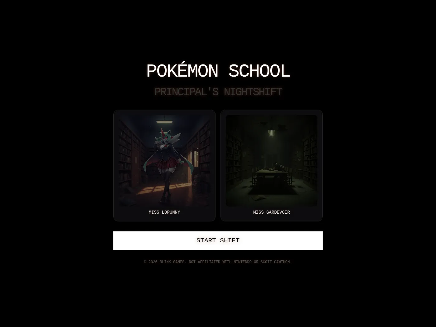 Fnaf-Style Pokémon School Fangame
