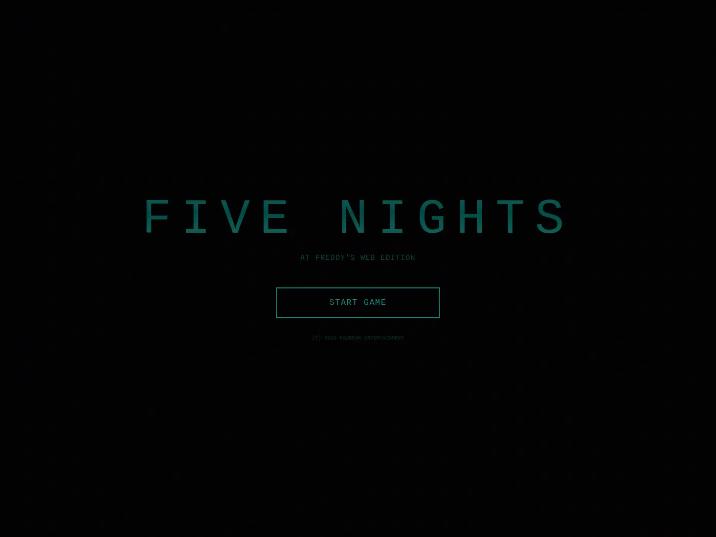 FNAF Web Game