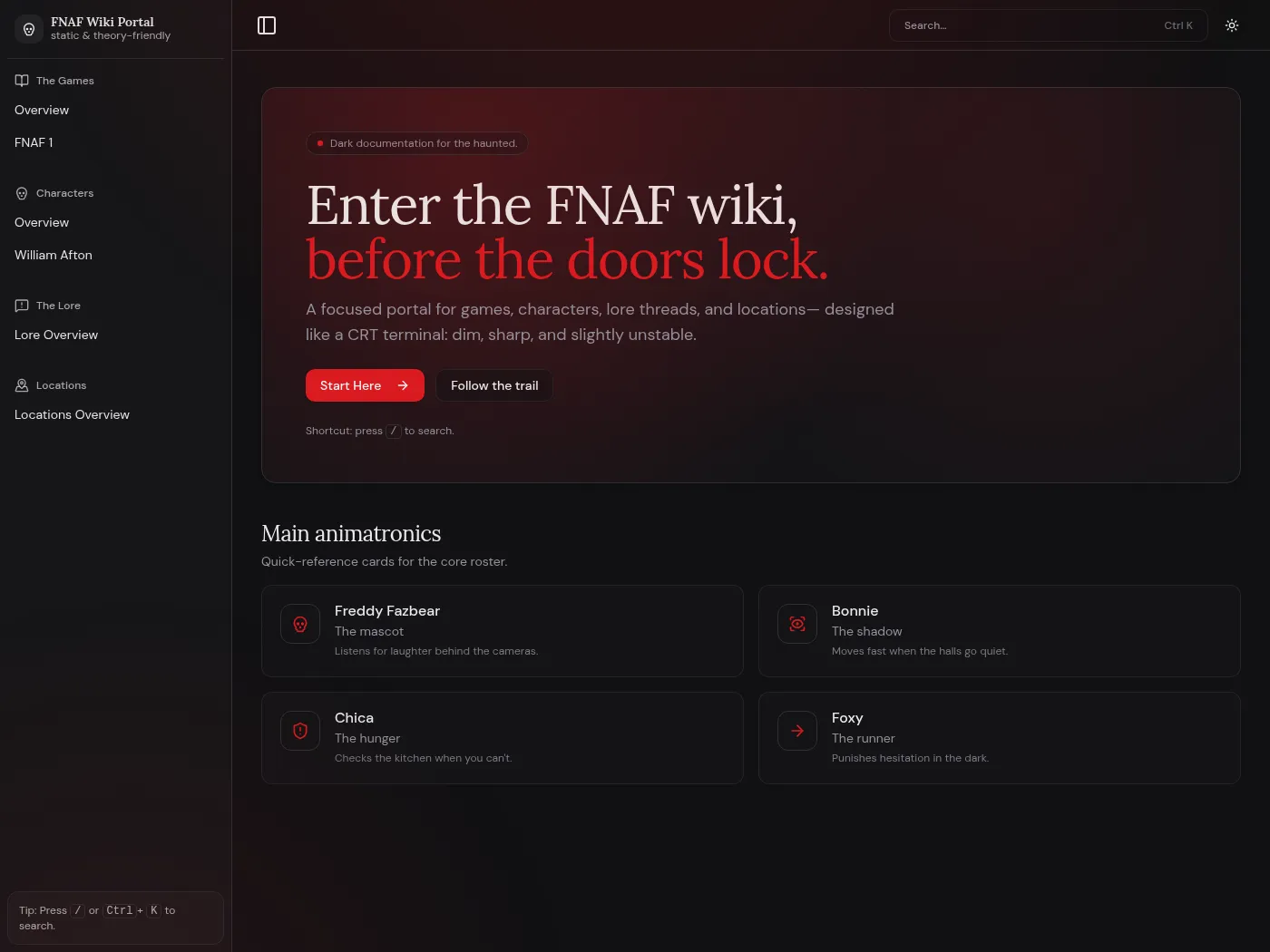 FNAF Wiki Portal