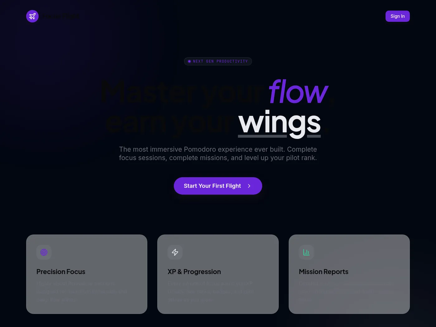 Focus Flight Web