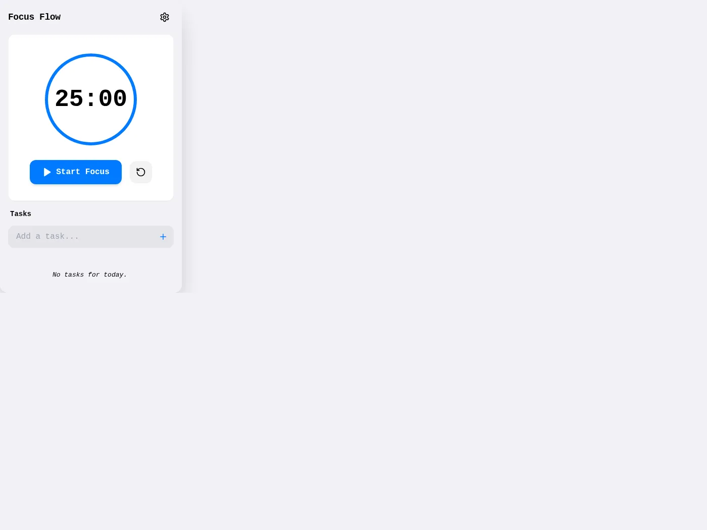 Focus Flow Timer