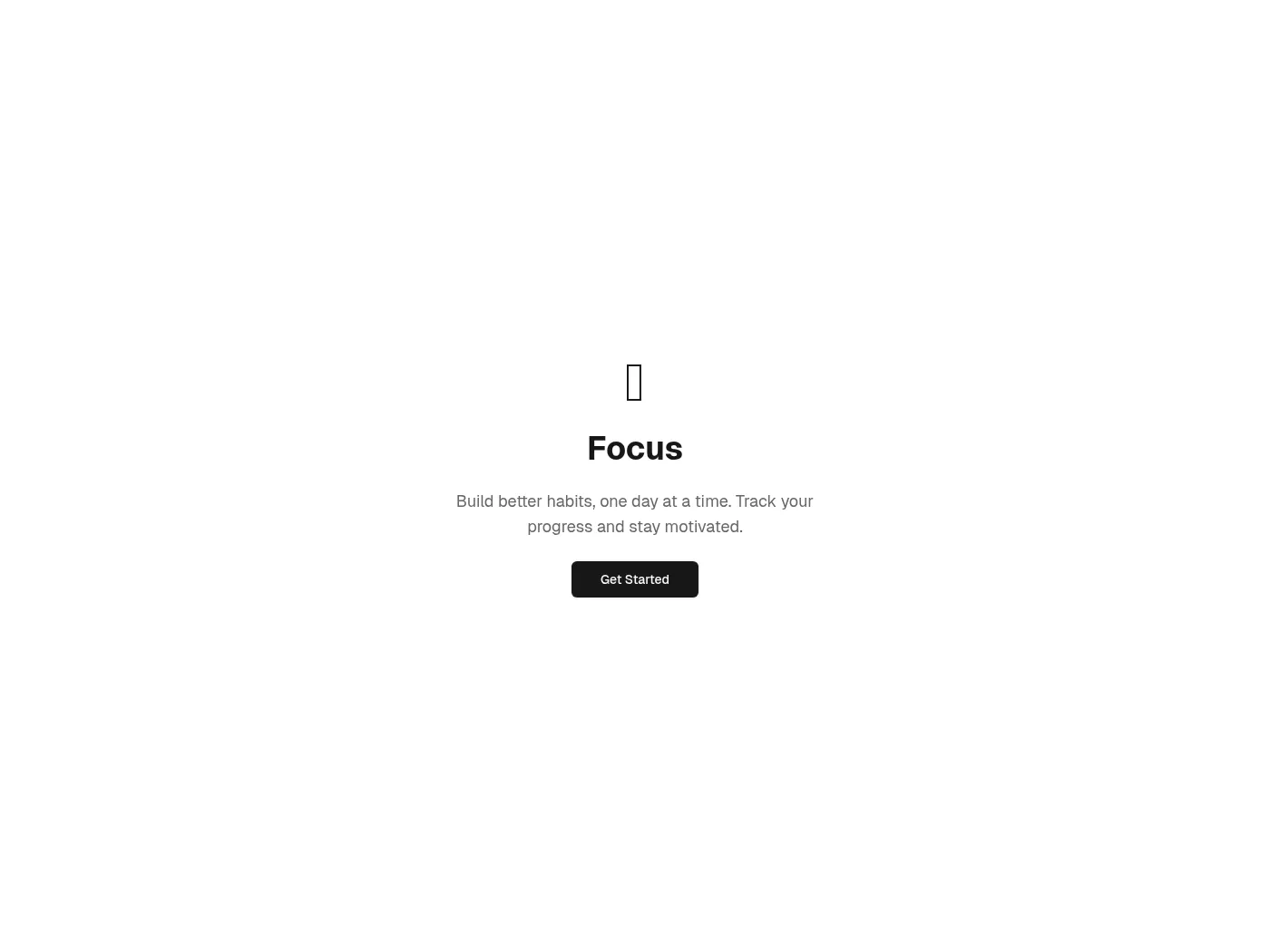 Focus Habit Tracker