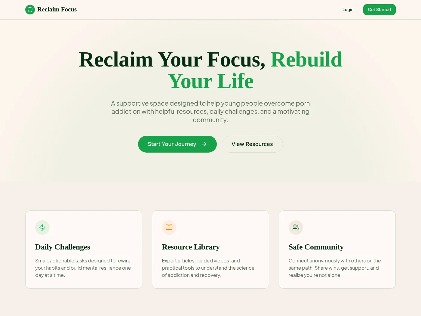 Reclaim Focus Hub