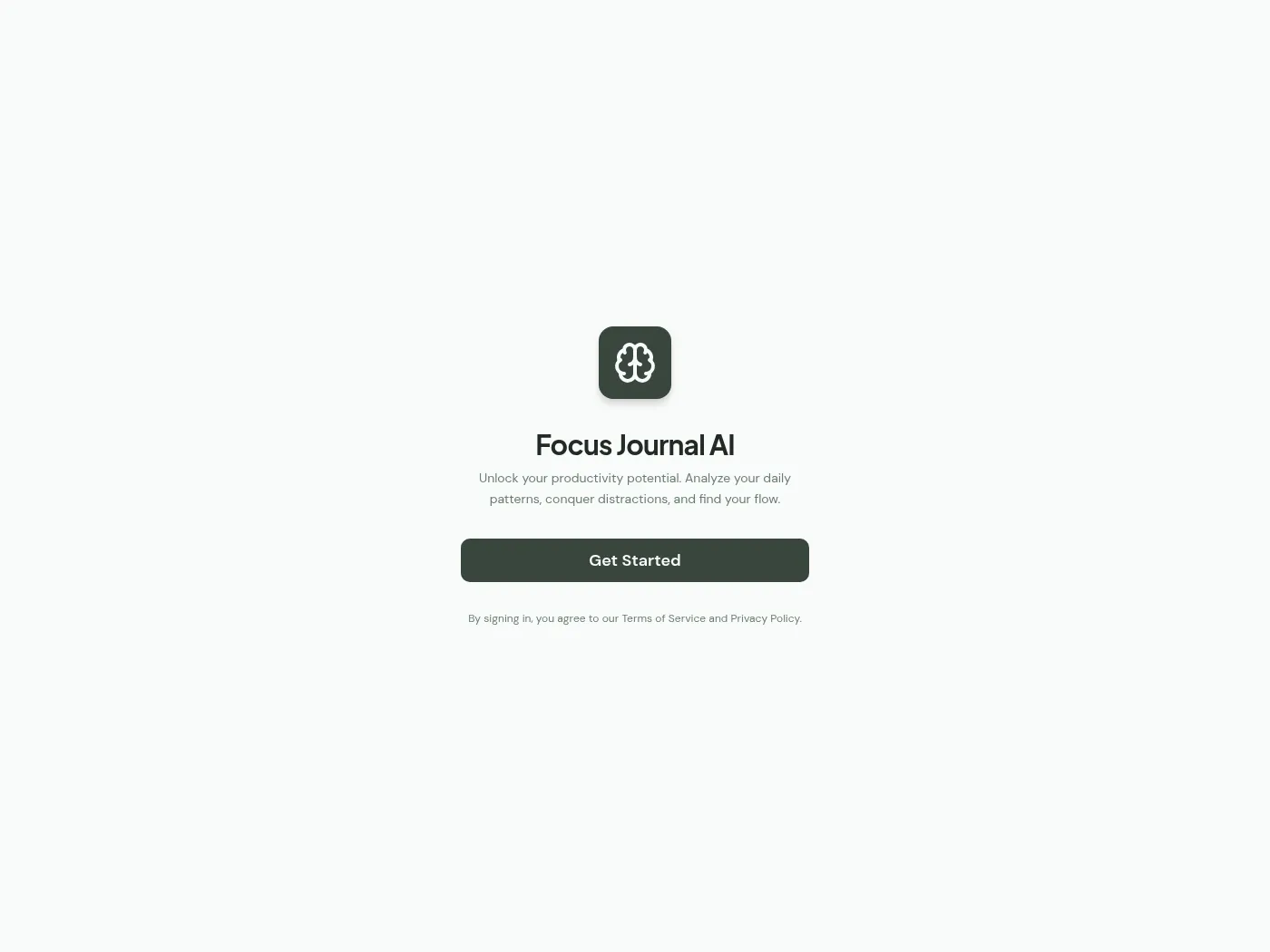 Focus Journal AI