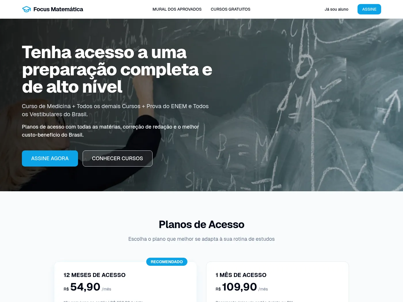 Focus Matemática Platform