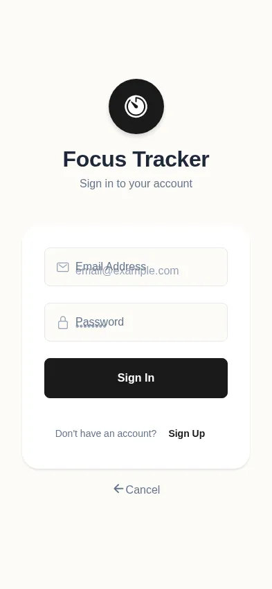 Focus Session Tracker