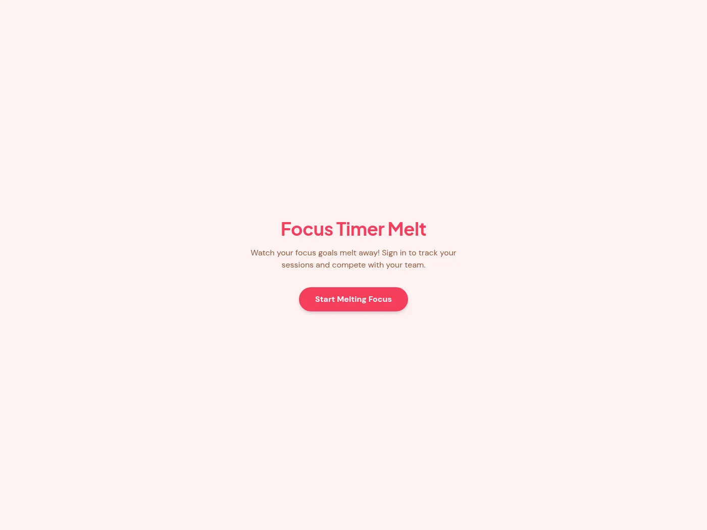 Focus Timer Melt