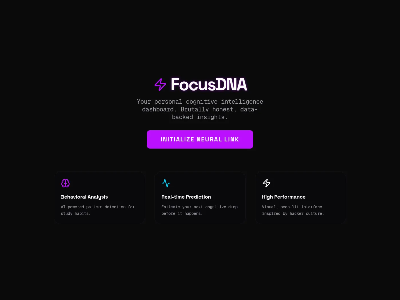 FocusDNA Insight Dashboard