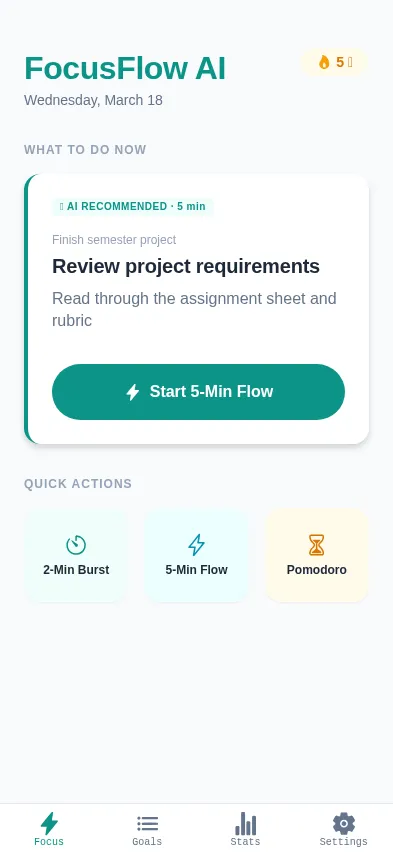 FocusFlow AI