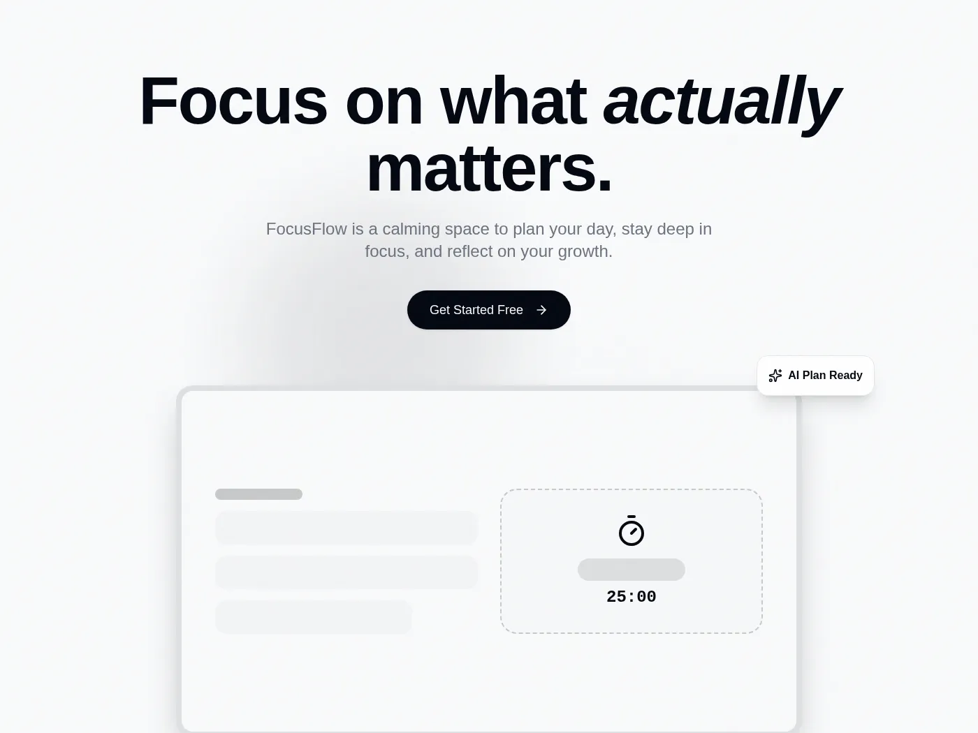 FocusFlow Daily Planner