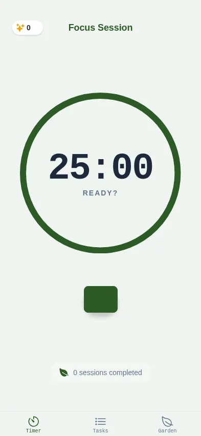 FocusFlow Pomodoro Garden